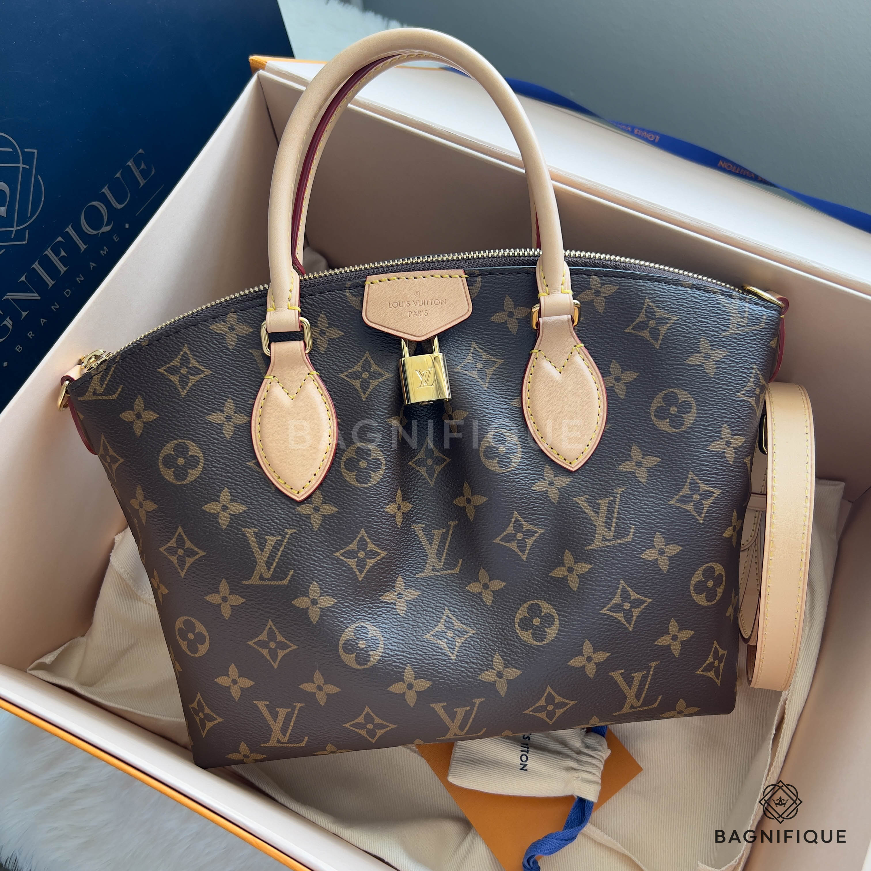 LOUIS VUITTON BOETIE PM BROWN MONOGRAM EBENE CANVAS GHW MICROCHIP ...