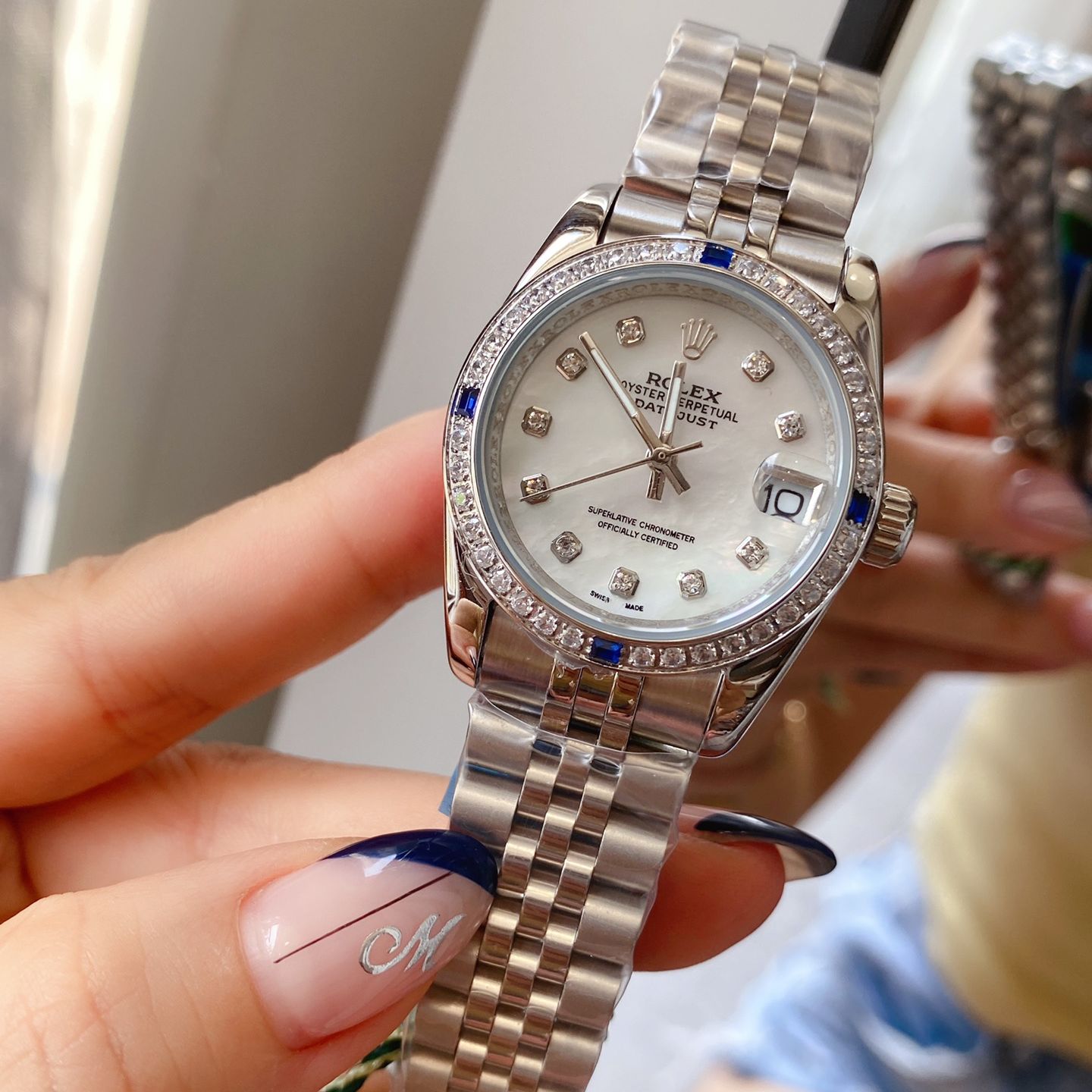(ของแท้ 100) ROLEX Rolex Womens Log Type Collection Date Show ...