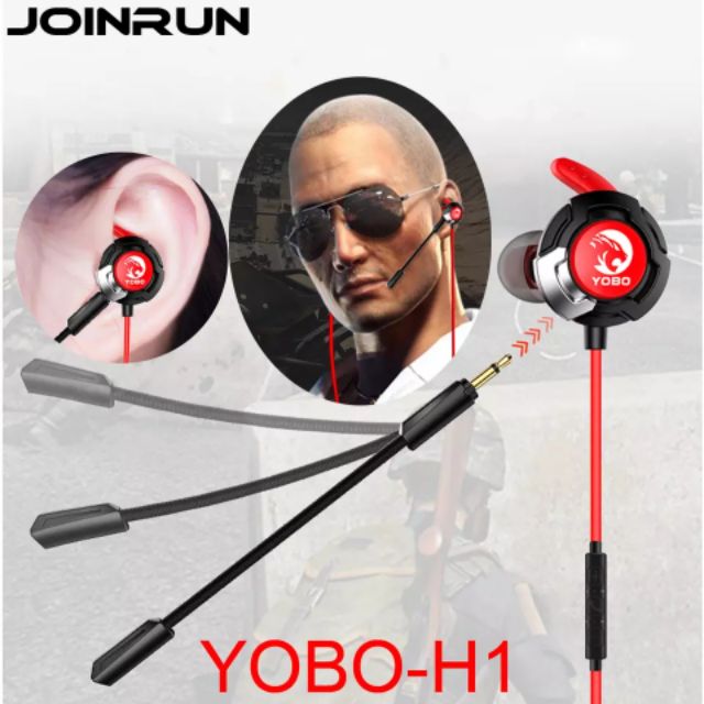 ☼หูฟัง Yobo H1 หูฟัง 7.1 หูฟังเล่นเกมPubg Gaming in-ear - wong2001 ...