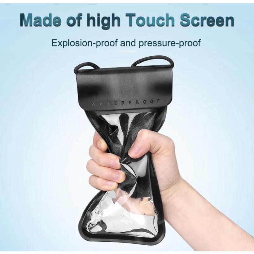 ซองใส่โทรศัพท์ พร้อมส่ง Universal ซองกันน้ำมือถือ กันน้ำลึก 30m (IPX8) สายคล้องคอ ดำน้ำถ่ายรูป ...