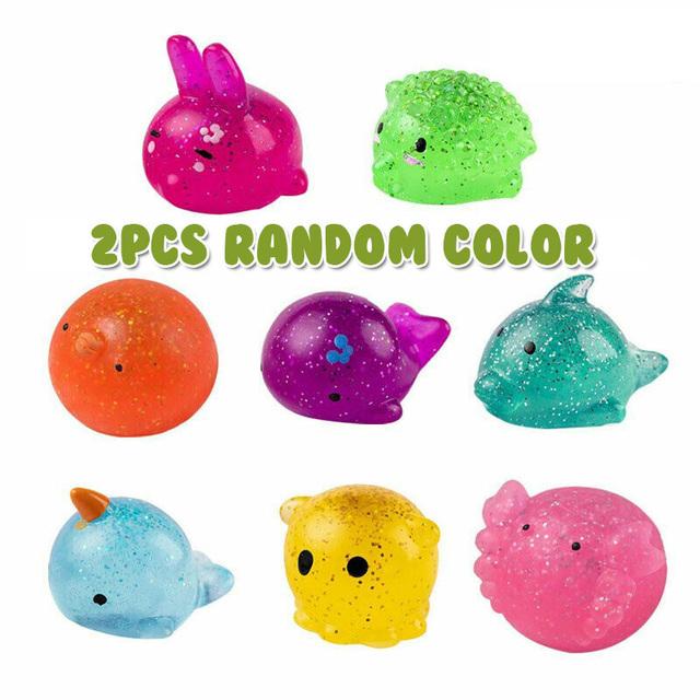 Glitter Big Mochi Squishies Toys Cute Animal Soft Squishy Fidget ...