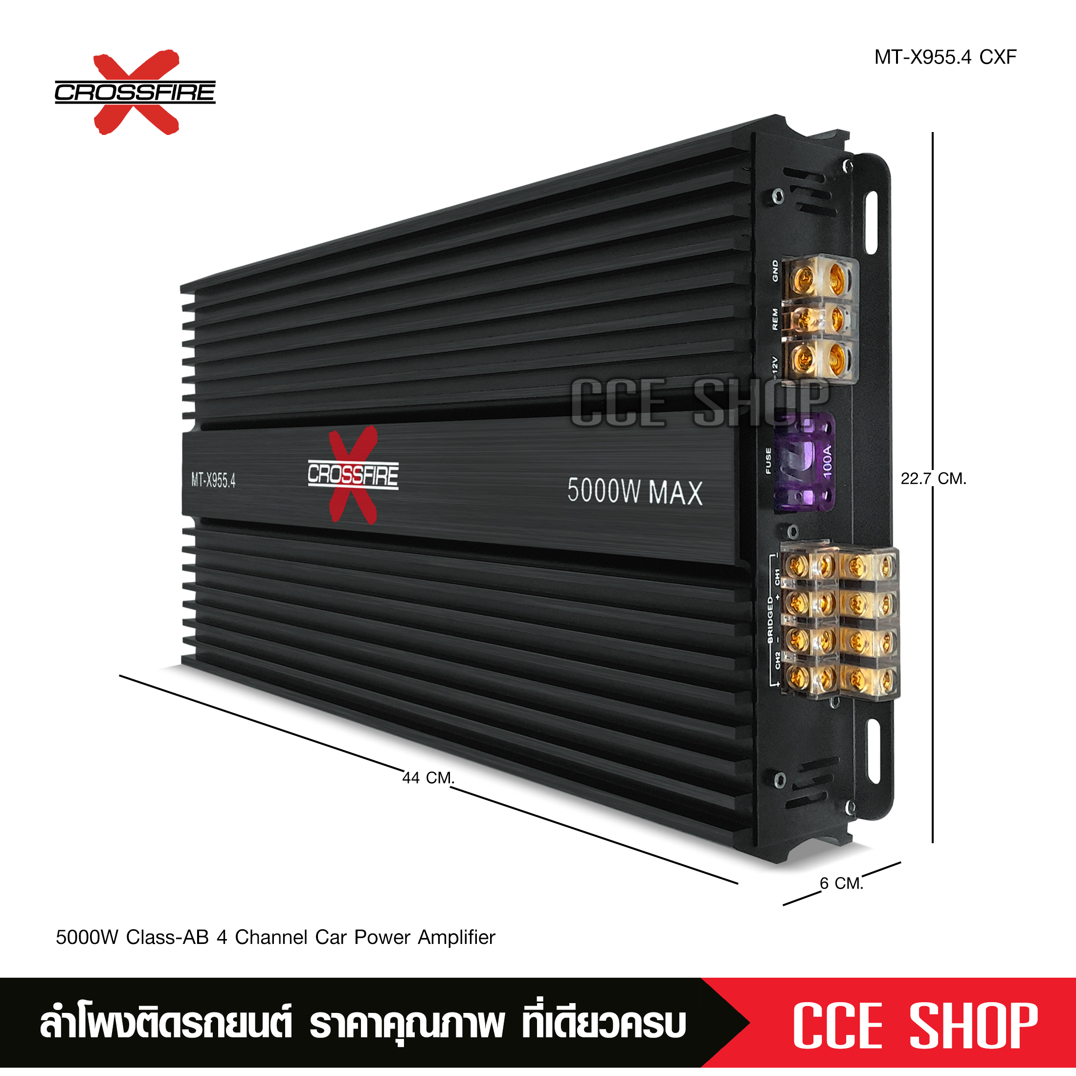 CROSSFIRE-X เพาเวอร์ Class AB 4CH รุ่น MT-X955.4 ทรานซิสเตอร์ TOSHIBA JAPAN รุ่นใหญ่แรงๆ เสียงดี ...