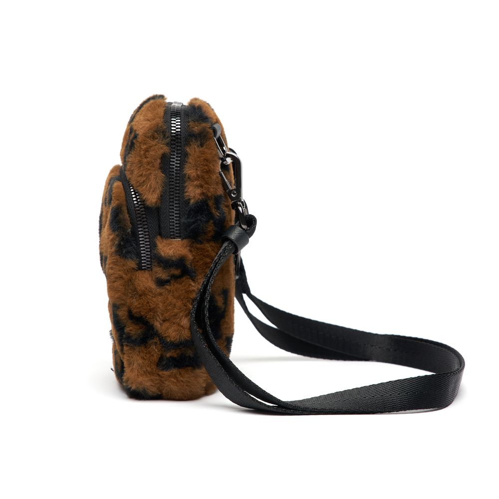 MLB กระเป๋าสะพาย FUR MONOGRAM CROSSBODY BAG 3ACRH0216 50BRS BROWN NEW ...