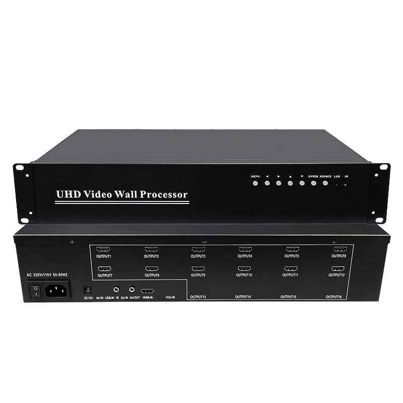 4x4 HDMI Video Wall Controller 4K Processor MultiScreen Stitching ...