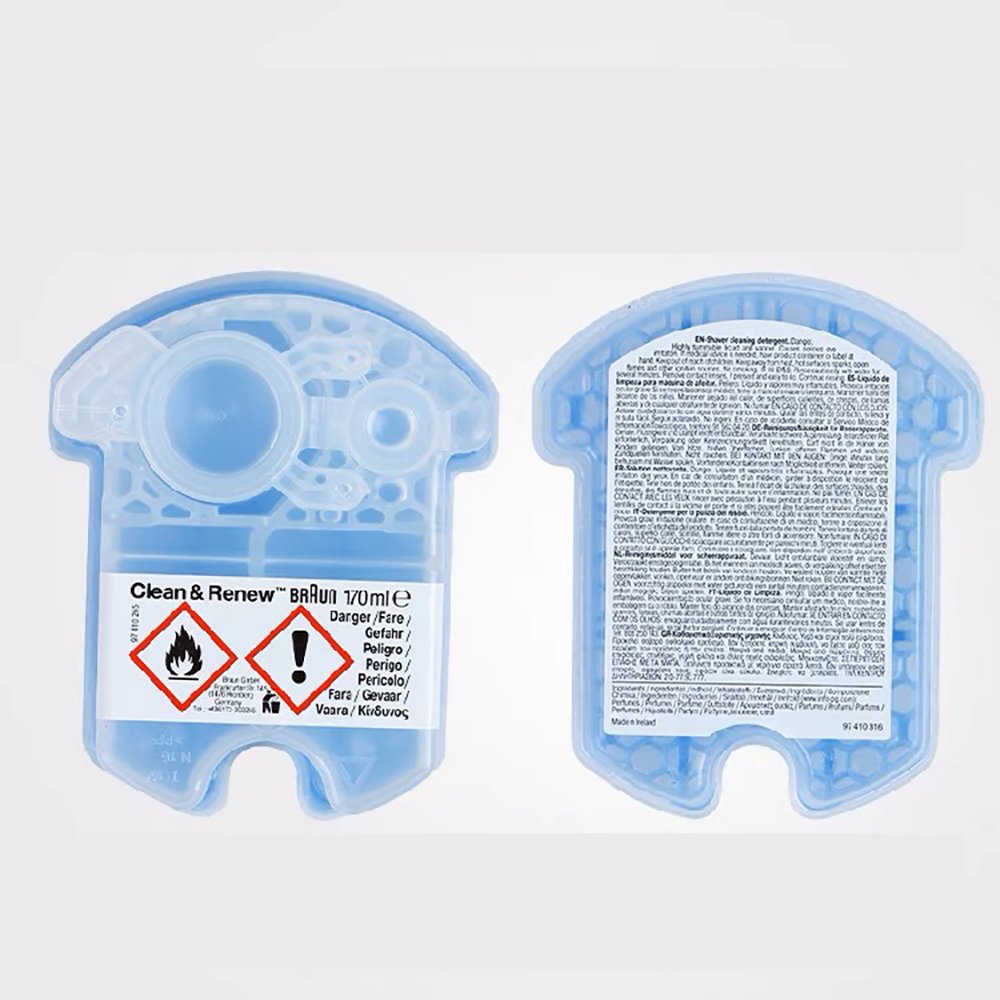 BRAUN razor cleaning fluid cleaner CCR4 clean and renew 170ml 4 pack ...