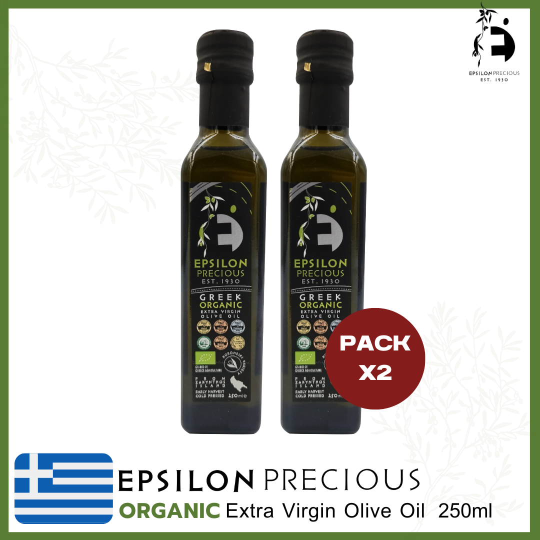[PackX2] Epsilon Precious ORGANIC Extra Virgin Olive Oil 500ml - Bottle ...