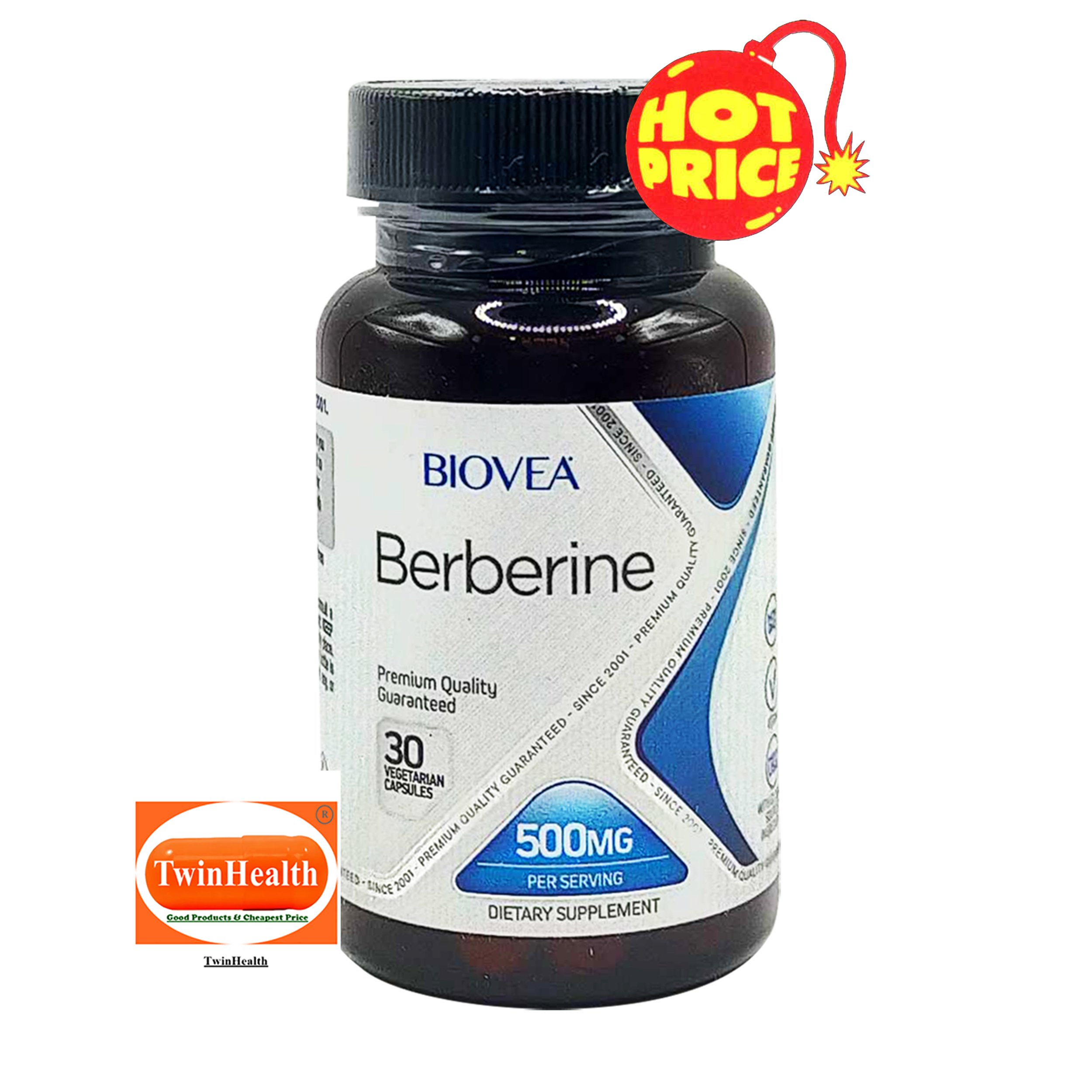 BIOVEA BERBERINE 500 mg / 30 Vegetarian Capsules | Lazada.co.th