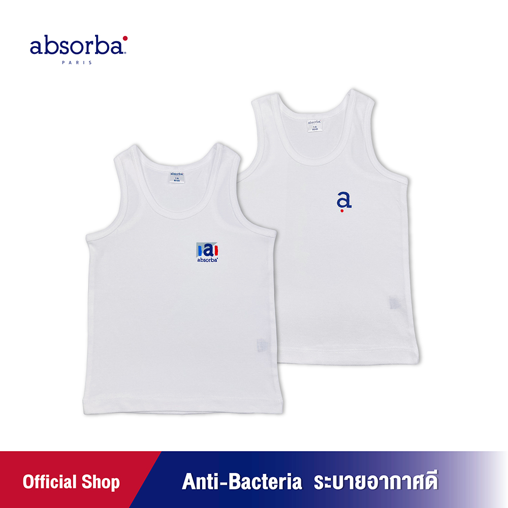 แอ็บซอร์บา (แพ็ค 2 ชิ้น) เสื้อกล้ามเด็กผู้ชาย ลาย absorba สำหรับเด็กอายุ 1 - 13 ปี - in เสื้อ ...