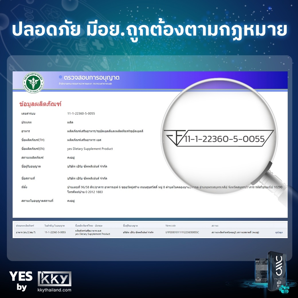 YES by KKY เยส บาย เคเควาย (ทดลอง 2 แคปซูล) อาหารเสริมผู้ชาย ไม่แสดงชื่อสินค้าบนพัสดุ สินค้าขาย ...