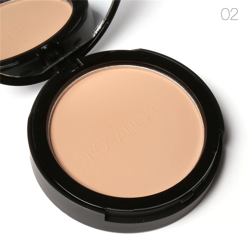 3 Colors Natural Refreshing Oil Control Pressed Powder Cake Soft With ...
