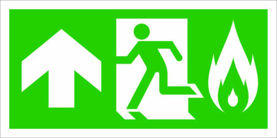 ป้ายทางหนีไฟ Fire Exit ขนาดมาตราฐาน 15 x 30 cm. | Lazada.co.th