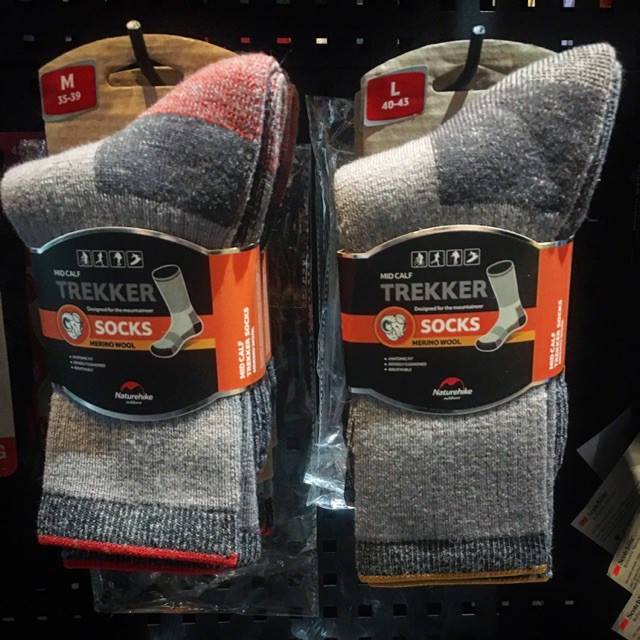 ถุงเท้ากันหนาว Merino Wool Socks Shock-Absorbening - Naturehike ...