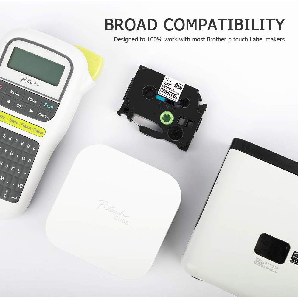 1PK TZe221 421 tze label tape Compatible Brother PTouch label printer ...