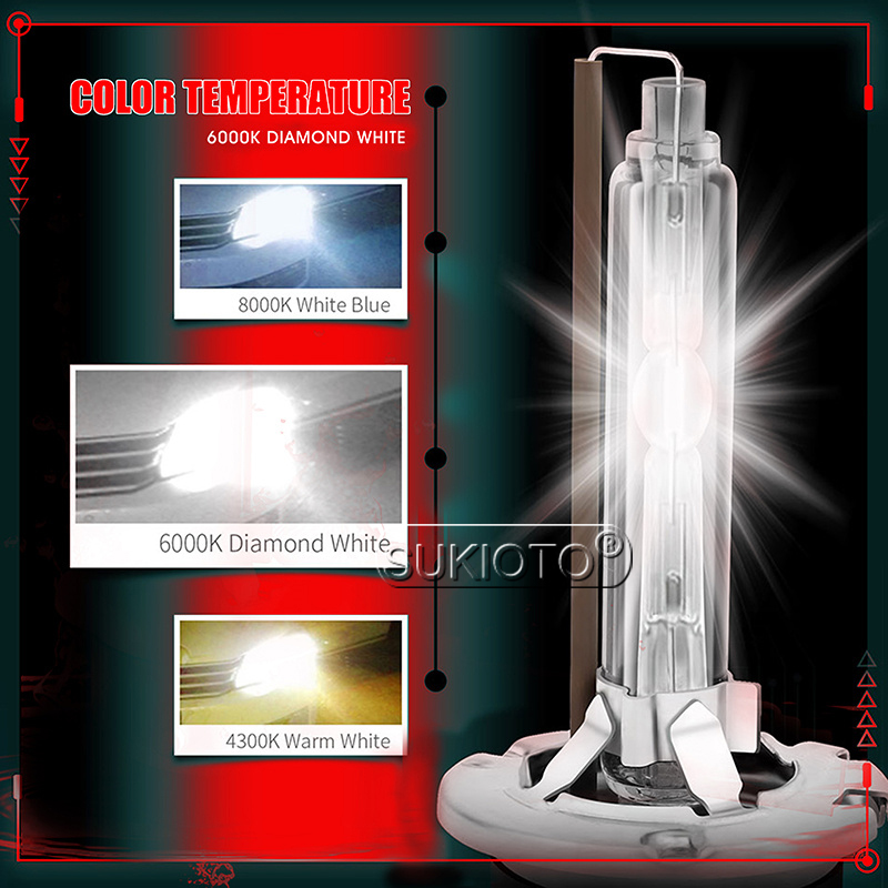 SUKIOTO JAPAN 2PCS D2S Xenon Bulb 35W D2R D4R D4S HID Headlamp 55W D1S ...