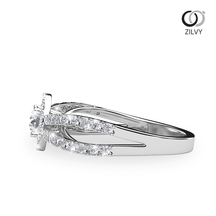 ZILVY แหวนเพชรน้ำร้อย พร้อม GIA ตัวเรือนทองคำขาว - Zilvy - ThaiPick
