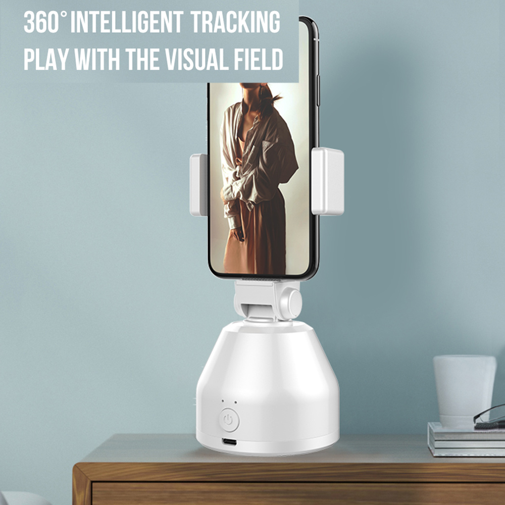 2021Selfie Stick 360-Degree Rotation Auto Face Object Tracking Smart ...