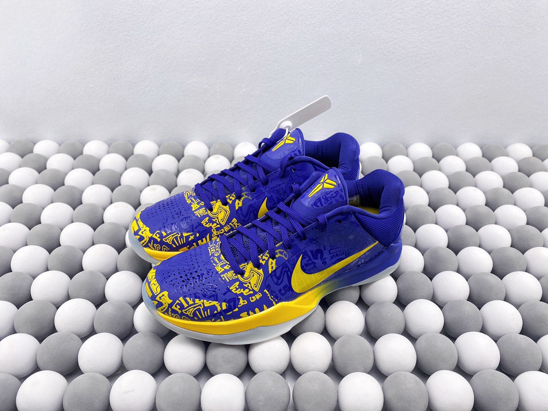 Certified products ) Nike Zoom Kobe 5 5Rings ZK5 Purple Gold Combat ...