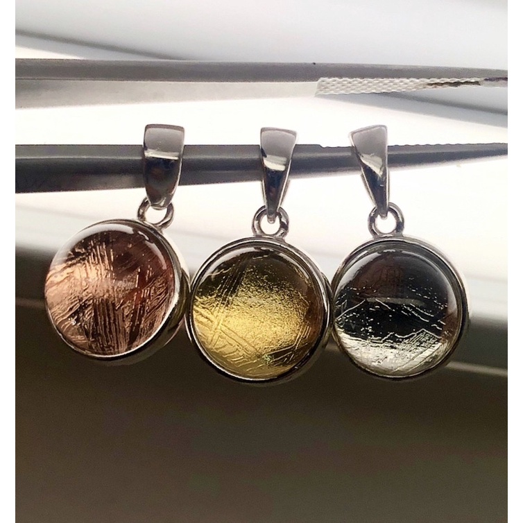 1 Pc Genuine Gibeon Meteorite 925 Silver Pendent- Genuine Meteorite ...