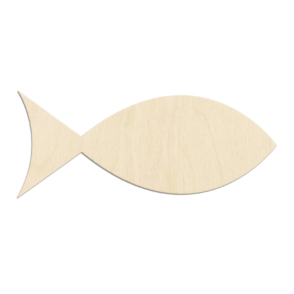 Set of 50 Sea Fish Cutout Unfinished Wood Fish Shaped Sea Ocean Animal ...