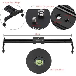 Andoer Aluminum Alloy Video Track Slider Dolly Stabilizer System for ...