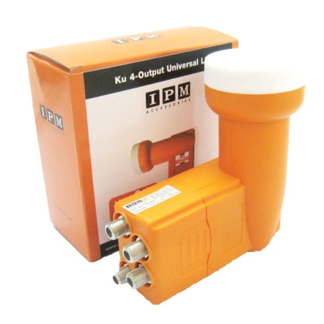 เช็คราคา IPM LNB KU-Band Universal 4output รุ่น BLK401 (Orange)