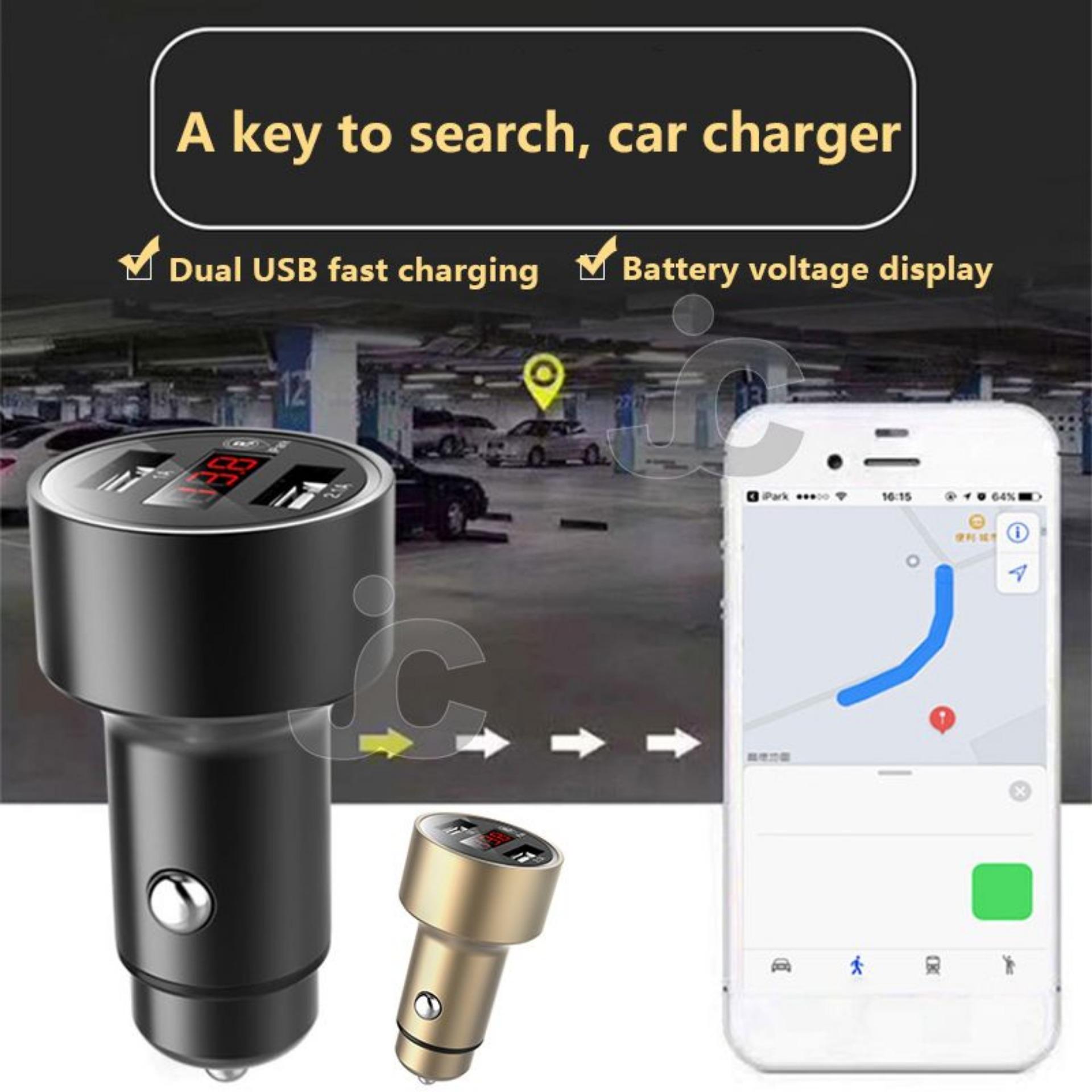 WACA Car Bluetooth Charger Dual USB พร้อมระบบค้นหาตำแหน่งที่จอดรถ USB 2 ช่อง 5V/3.1A DC 12-24V ...