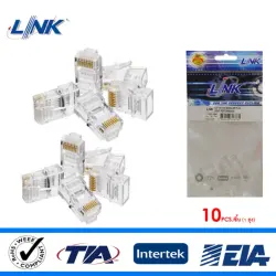 LINK US-1001 CAT5E RJ45 MODULAR PLUG CAT5E RJ45 หัวแลน - KSS NETWORK ...
