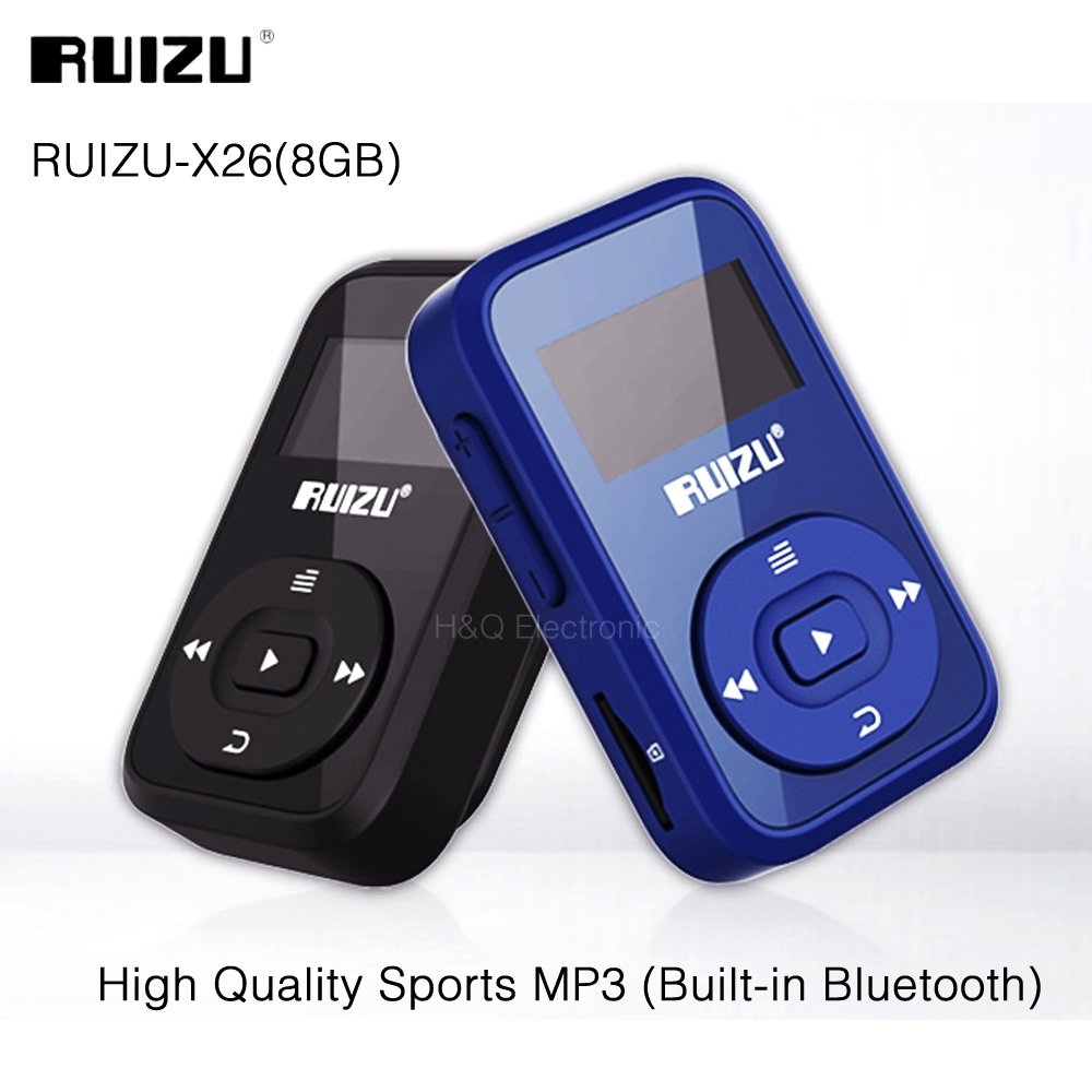 MINI Original RUIZU X26 คลิปบลูทูธ MP3 Player 8 กิกะไบต์กีฬา Bluetooth ...