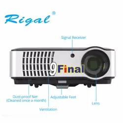 RIGAL RD806 3D Multimedia LED Projector BY 9FINAL ( no android no logo ...
