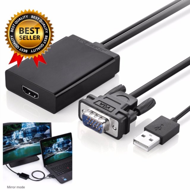 เว็บไหนขาย สายแปลงสัญญาณจาก VGA ไป HDMI +Audio สำหรับ Notebook PC รุ่น ...