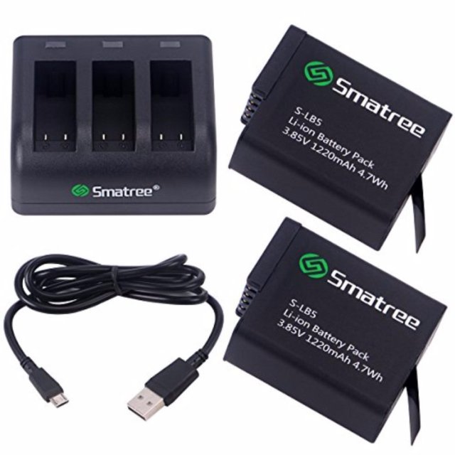 ขายดี Smatree 3-Channel Charger+2xBatterry for GoPro Hero 7,6,5 ...