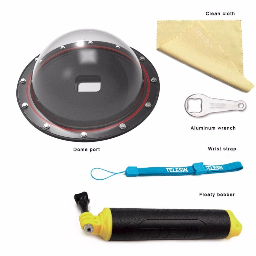 Shopgadget TELESIN GoPro Dome Port FOR GOPRO HERO 8 7 6 5 6 โดมถ่าย ...