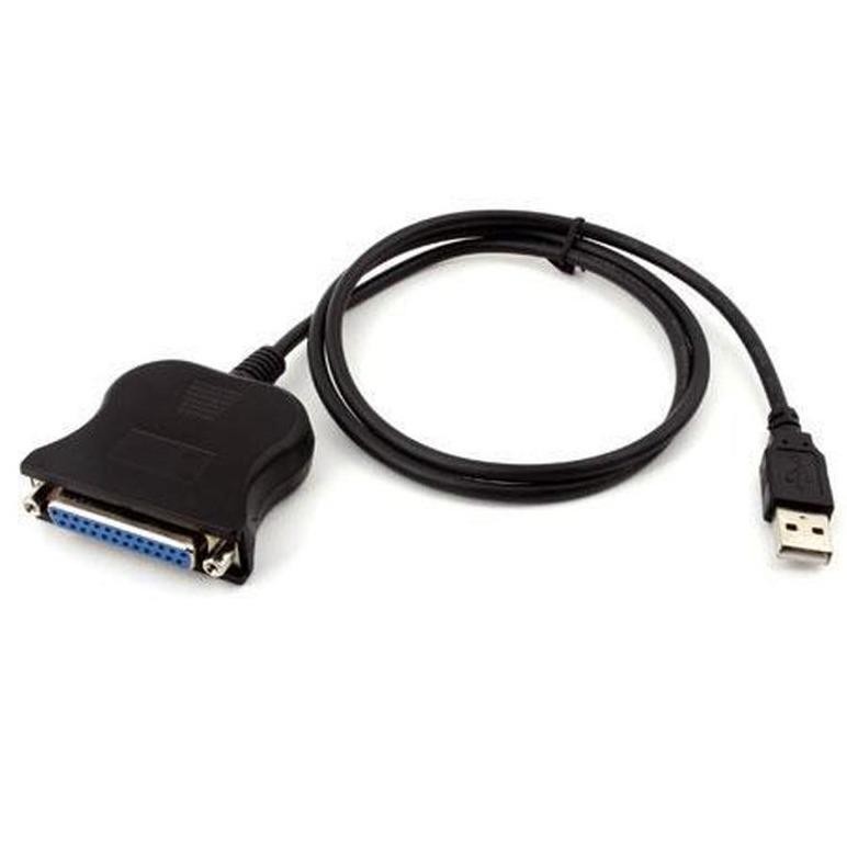 WangTeng USB to 25 Pin DB25 Parallel Printer Cable Adapter Cord ...