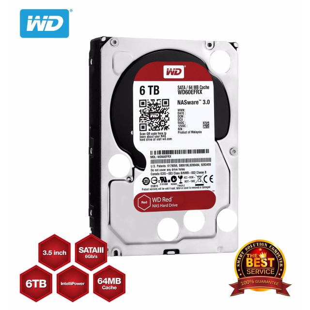 รีวิว WD 6TB Red NAS Hard Drive รุ่น WD60EFRX