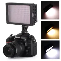 XCSource 160 LED ไฟส่องสว่างหรี่ได้ สำหรับ Canon Nikon DSLR Camera ...