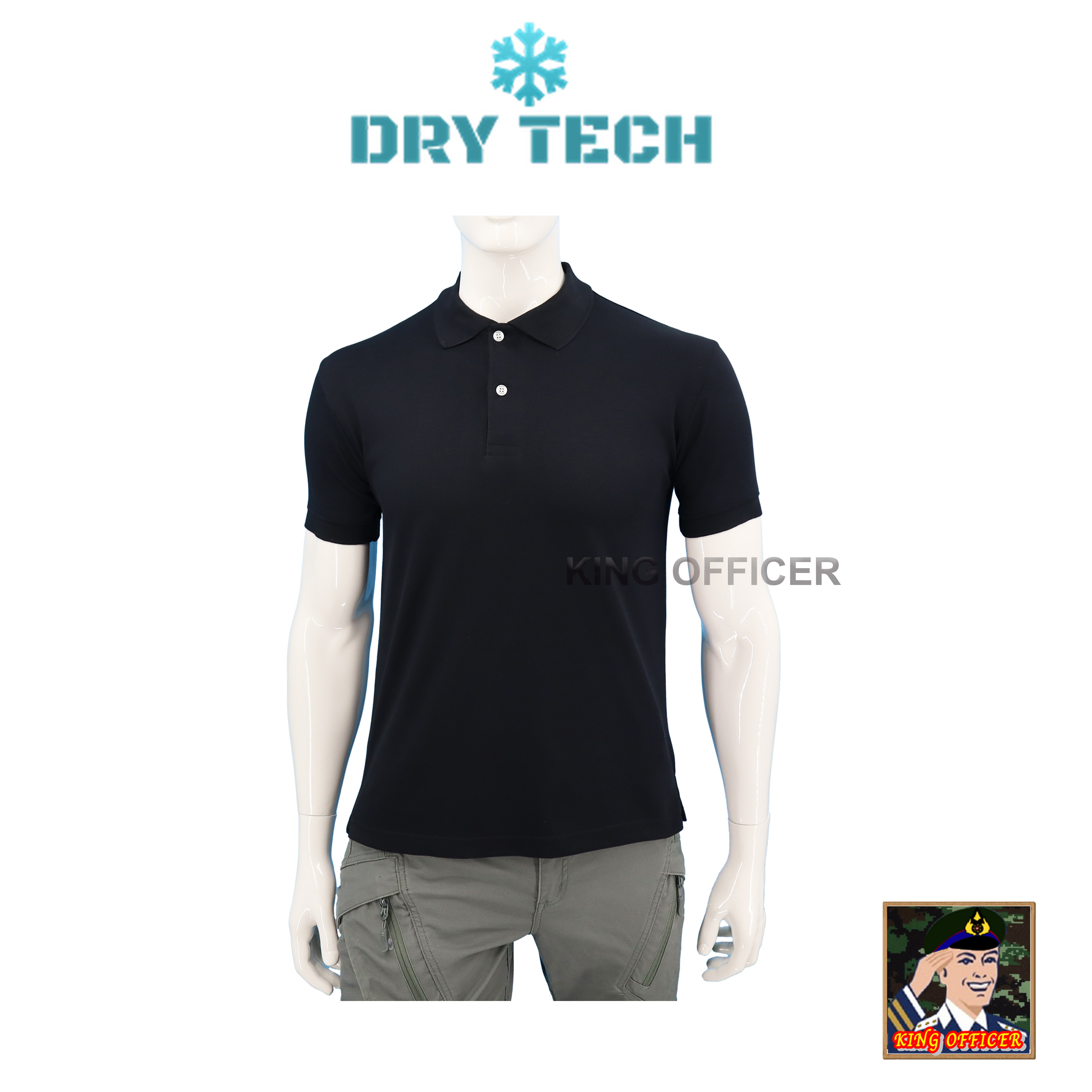 เสื้อคอปก โปโล แขนสั้น เกรดพรีเมี่ยม ผ้า ดรายเทค DRY-TECH ของแท้ 100 % ...