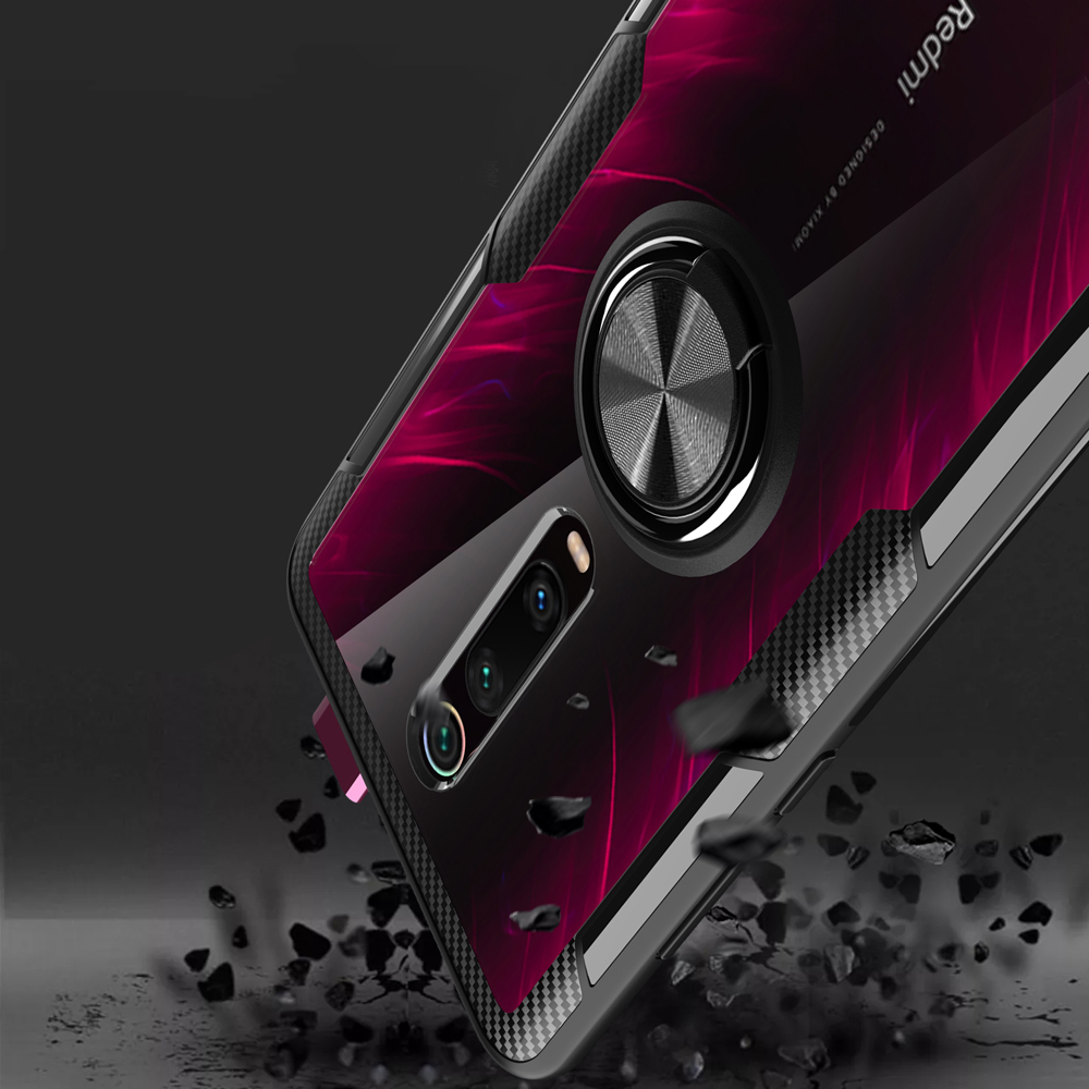 Xiaomi Redmi K20/K20 Pro/Mi 9T/9T Pro Case,EabHulie Carbon Fiber Design Clear Crystal Case with ...
