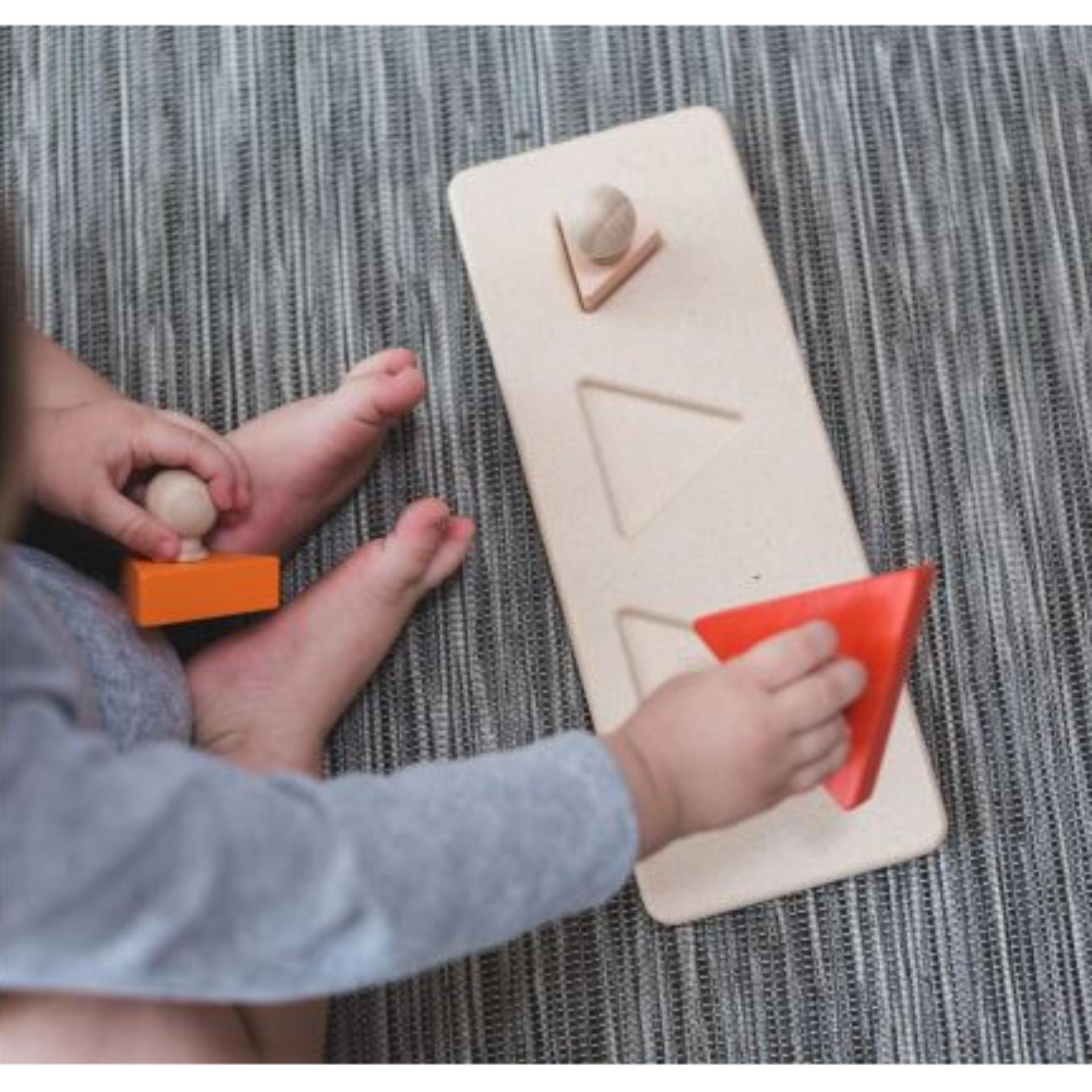 PlanToys Triangle Matching Puzzle จิ๊กซอว์หมุดไม้รูปสามเหลี่ยม ของเล่น ...