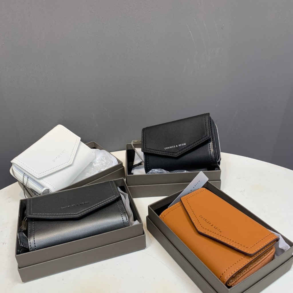 【ของแท้ 100%】Charles And Keith Ck6-10770427 กระเป๋าสตางค์แบบพับได้ Ckkb ...