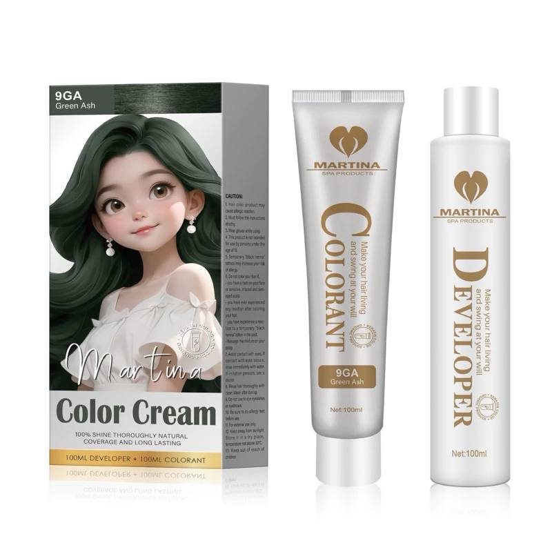 มีสีใหม่ Martina Color Cream สีเคราติน ออร์แกนิค สีย้อมผม มาร์ทีน่า ...