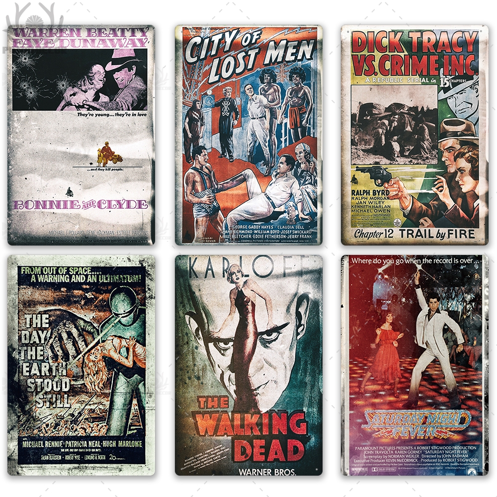 Putuo Decor Classic Film Metal Poster Plaque Metal Vintage Movie Metal ...
