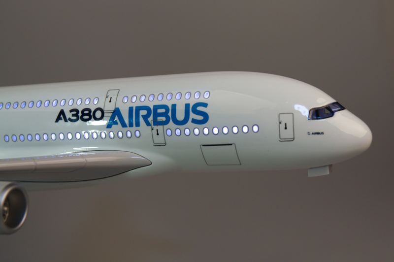 1160 Scale 50.5CM Airplane Airbus 380 A380 Prototype Airline Model W ...