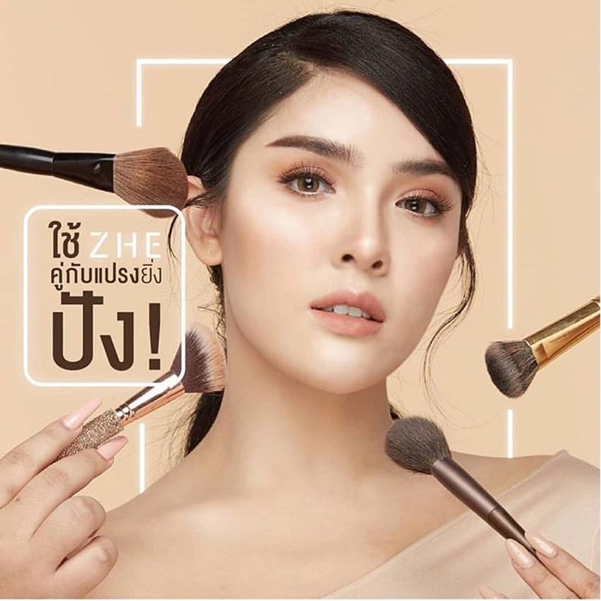 Zhe Foundation Powder แป้ง ชี เนียนกริบ คุมมัน กันน้ำ กันแดด หน้าไม่ดร ...