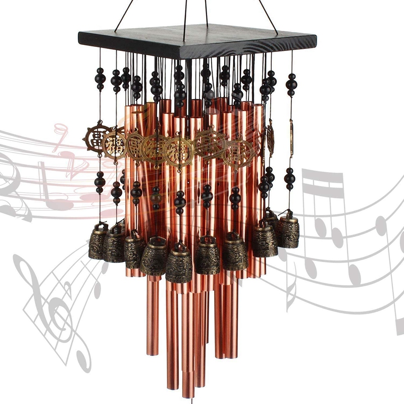 Outdoor Indoor Metal Tube Wind Chime with Copper Bell Large Windchimes ...