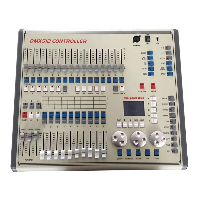 Mini Pearl 1024 DMX 512 Controller Stage Light DMX Console For XLR-3 ...