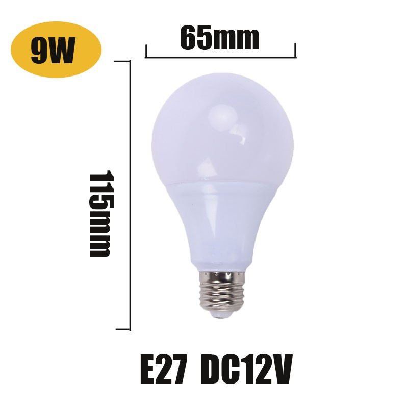 หลอดไฟ Led 12V DC E27 3W 5W 7W 9W 12W 15W ความสว่างสูง สําหรับตั้งแคมป์ | Lazada.co.th