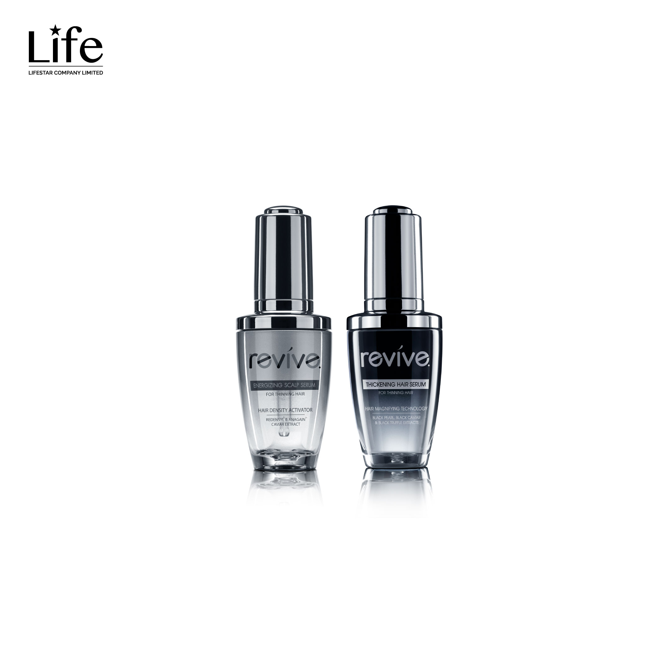 Revive Energizing Scalp Serum 1 + Revive Thickening Hair Serum 1 ...