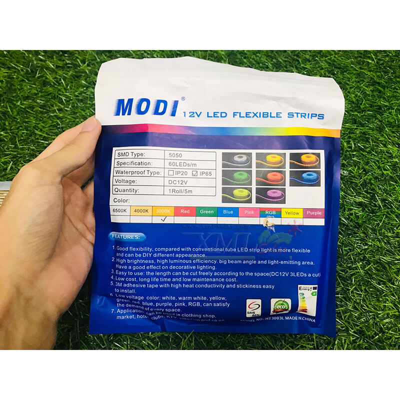 MODI 12 โวลต์ 60 LEDs SMD5050 5 เมตร/ม้วนสีแถบแสงกันน้ำ DC ไฟ LED แถบ ...
