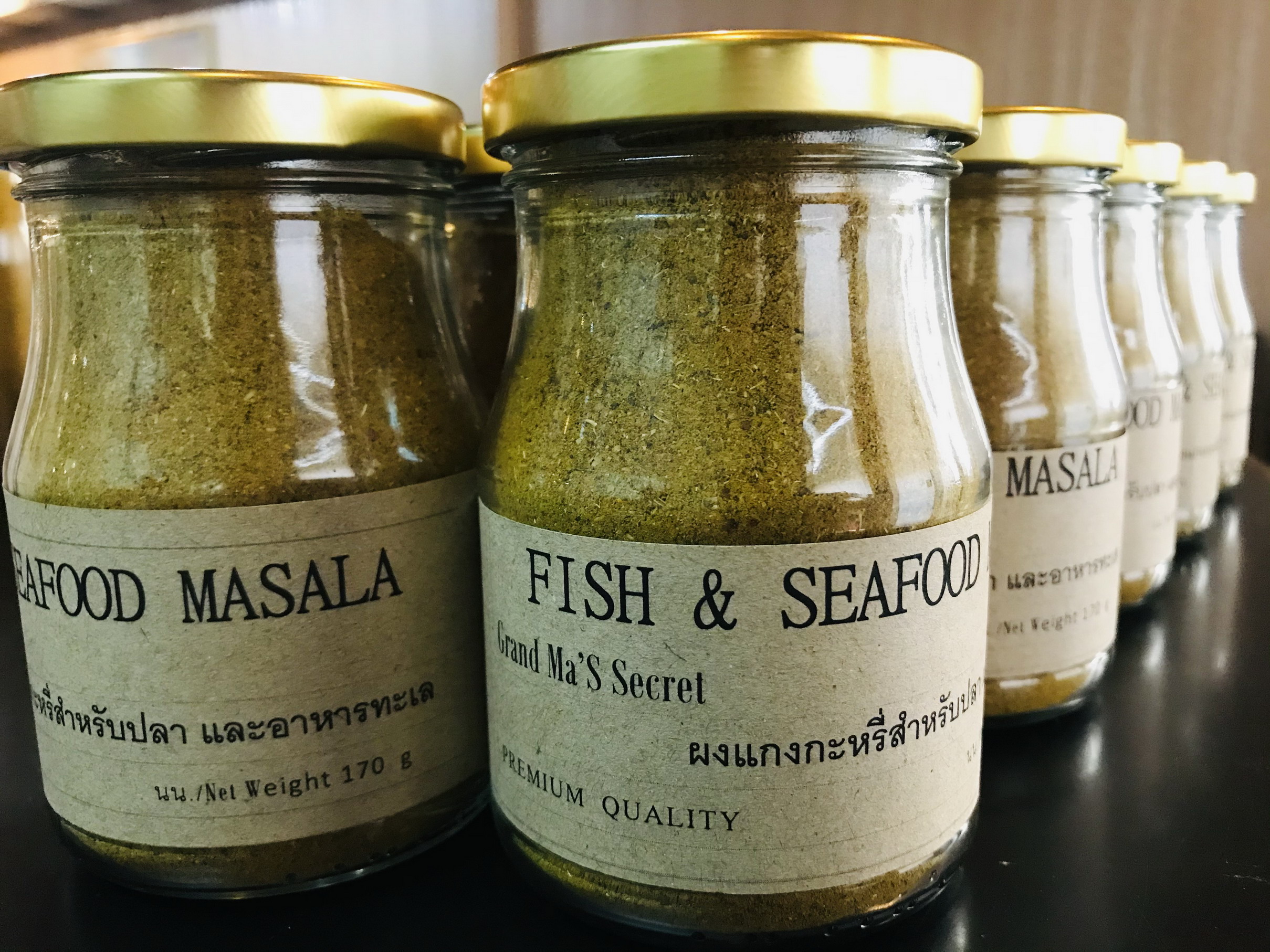 170g. Fish & Seafood Masala(เครื่องแกงกะหรี่สำหรับปลา และอาหารทะเล ...