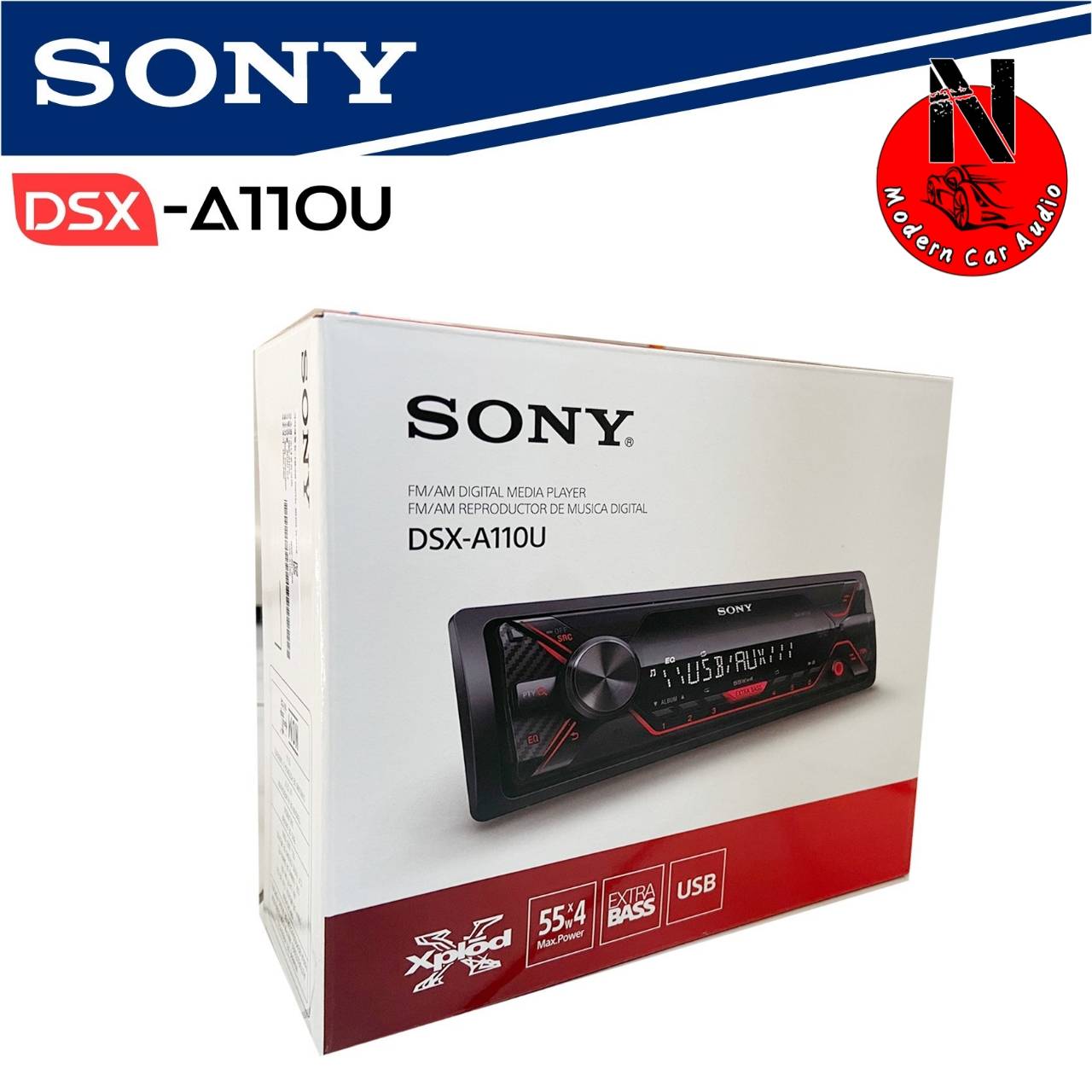 SONY DSX-A110U วิทยุติดรถยนต์ เครื่องเล่นUSB 1DIN (แบบไม่ต้องใช้แผ่น) รีโมทคอนโทล - MODERN CAR ...